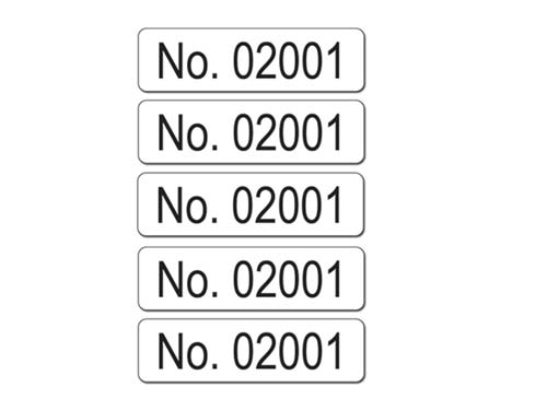 Laboratory ( Ten) Consecutive Number Labels