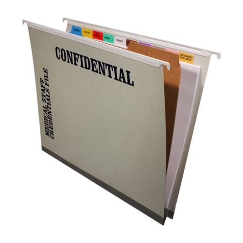 Medical Staff Folder | Physician Credentials Hanging Pocket | Zack ...